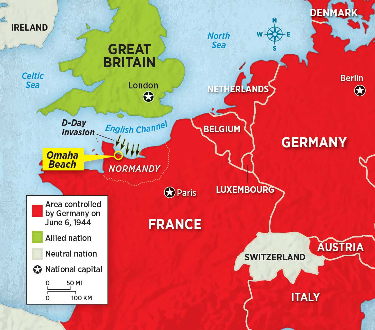 D Day Europe Map