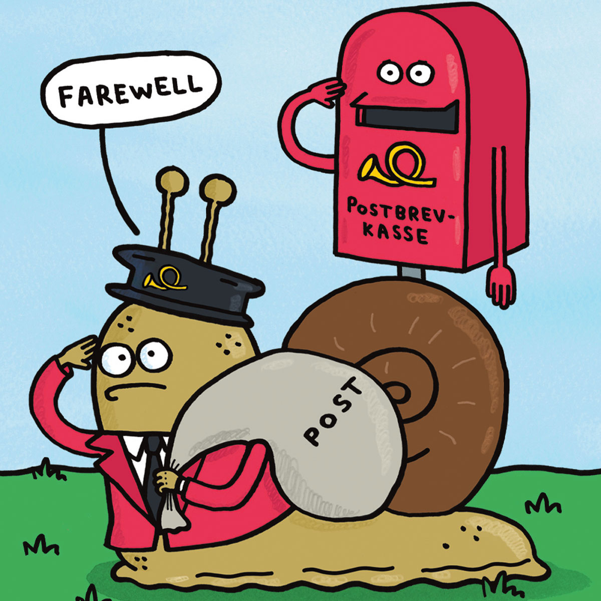 Snail Mail Cartoon